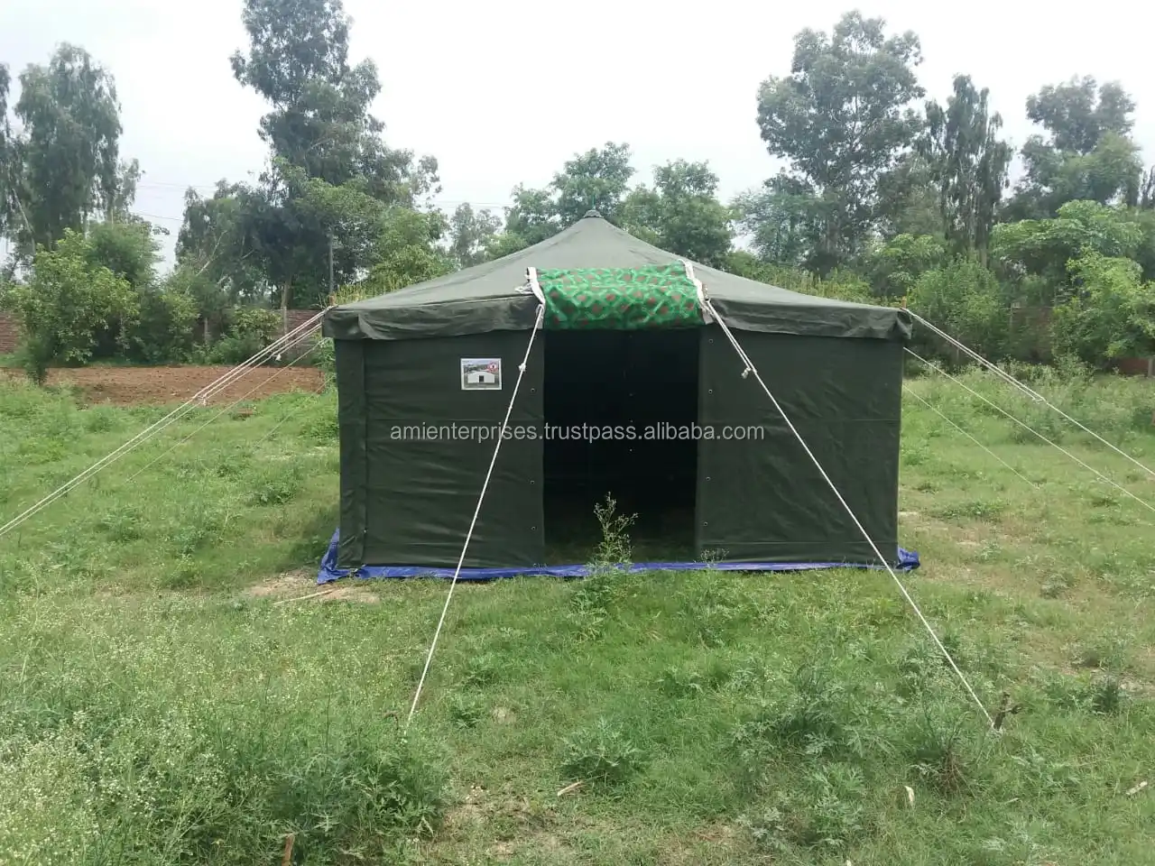 New Arabic Style Stripe Canvas Black & White Traditional Tent Desert ...