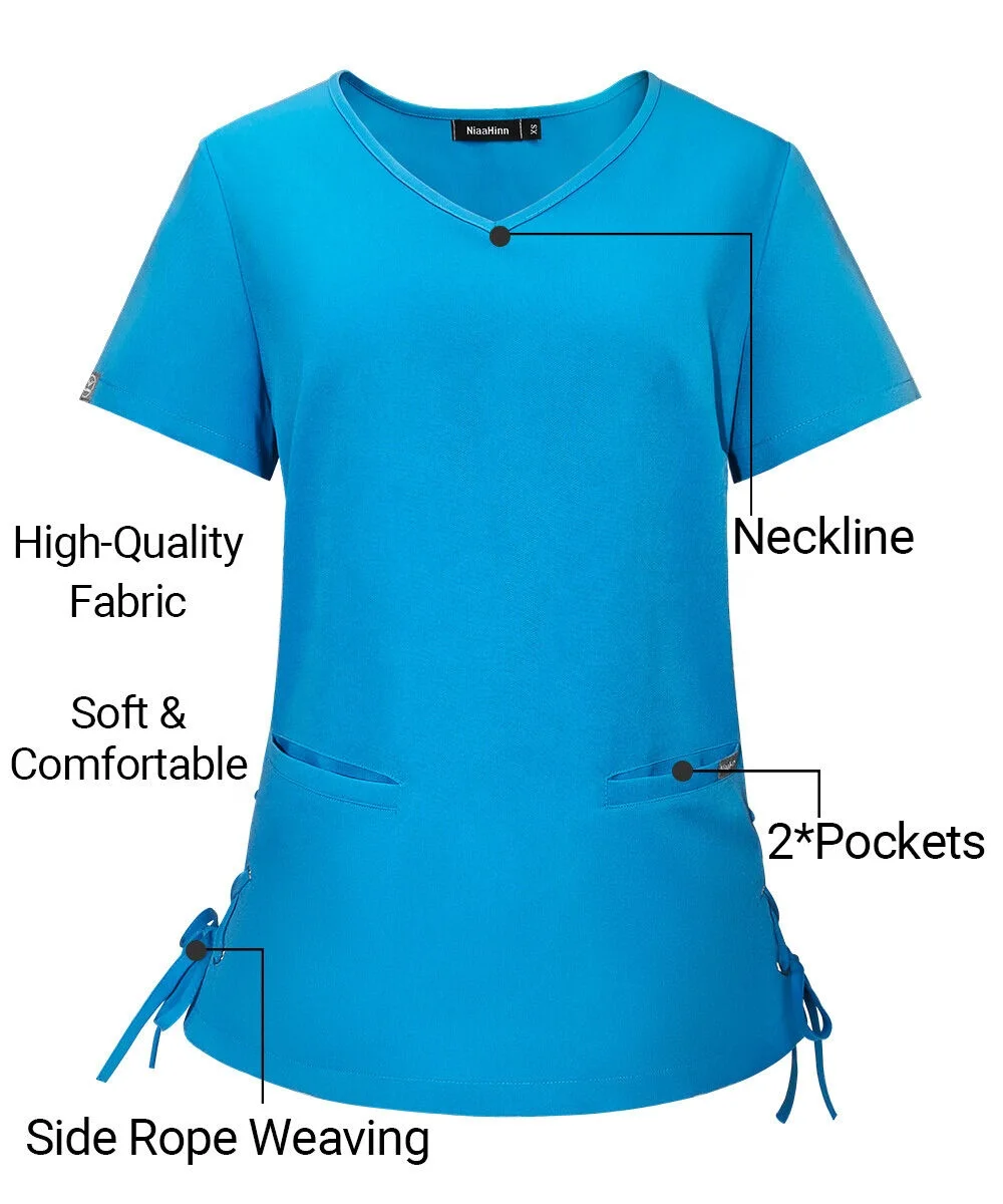 Uniforms For Hospital Nurse Scrubs Sets Short Sleeve Tops And Trouser ...