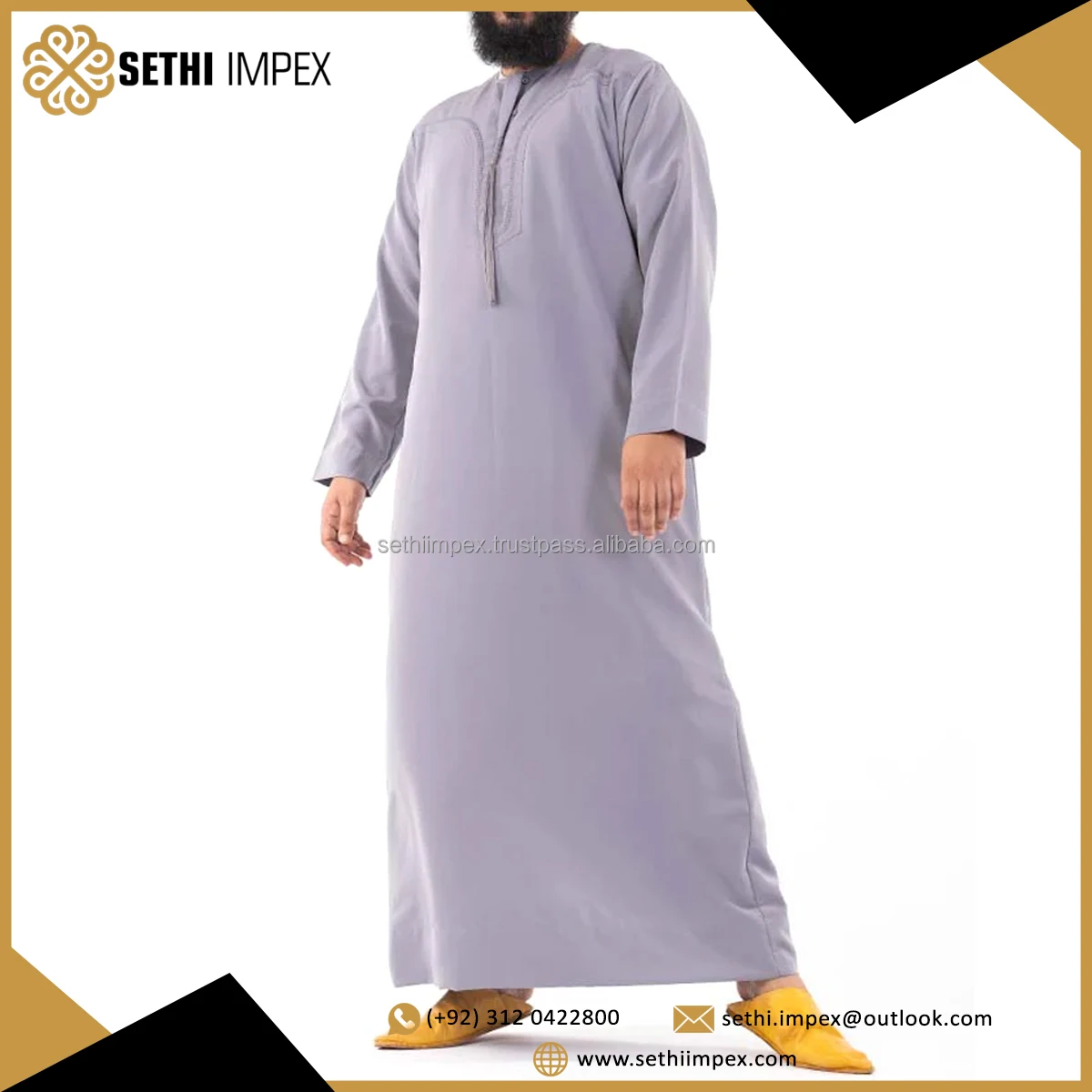 Men's Clothing Fashion Caftan Abaya Man Muslim Clothes Male Jubba Thobe ...