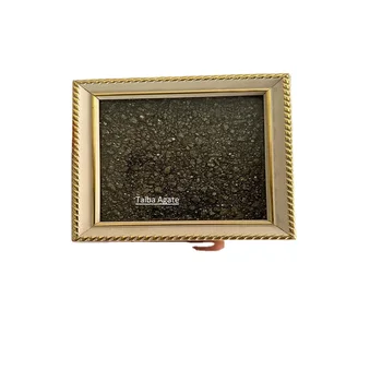 Wholesale Natural Pyrite Photo Frame:reiki Healing Stone:pyrite Frame ...
