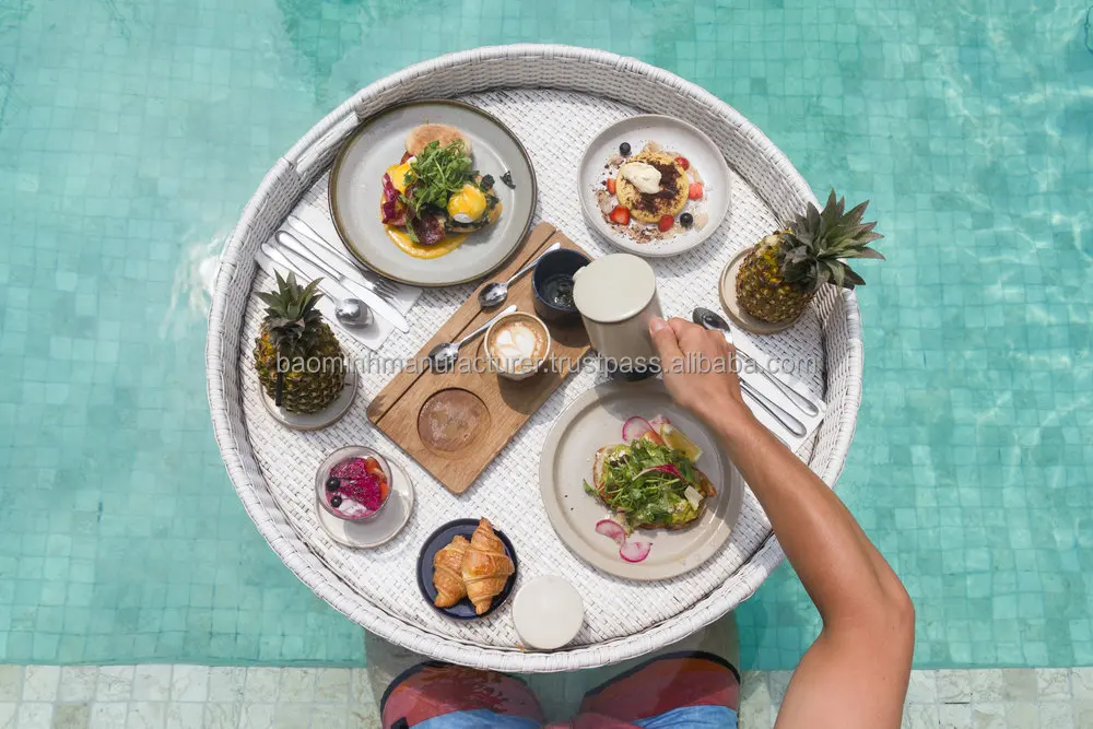 PE-XA Bao Piscina Rattan - Floating Swimming Pool Tray