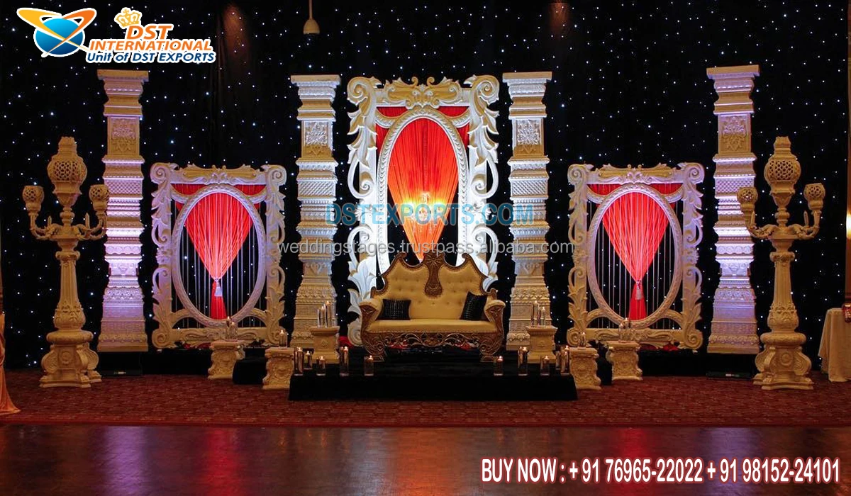 Tamil Wedding Vintage Theme Stage With Elephants Grand Malaysian Theme ...