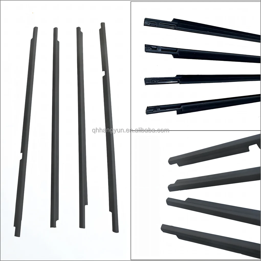 Black Chrome Weatherstrip for Toyota Land Cruiser LC100