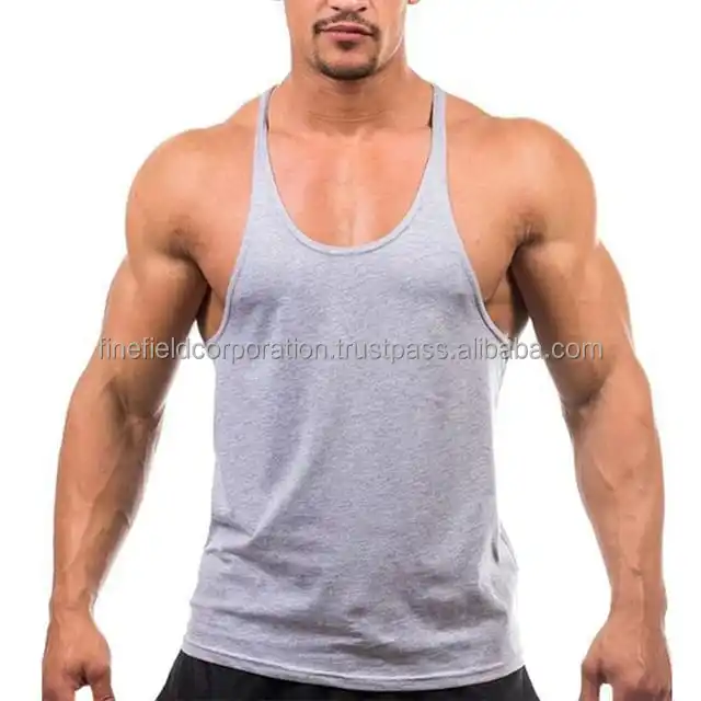 Design Own Brand Logo Muscle Tank Top Fitness Mens Blank Workout Tank ...