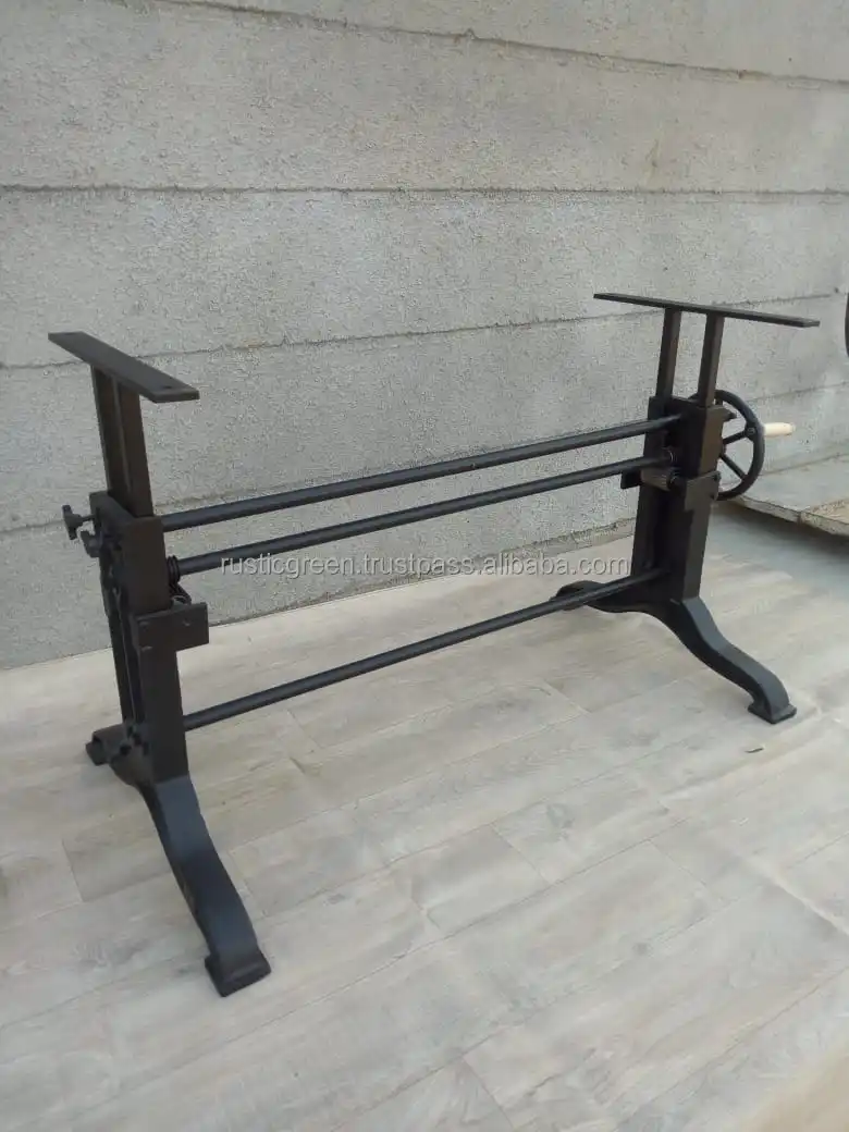 Industrial Cast Iron Crank Cafe Table Legs - Buy Metal Table Legs,Cast ...
