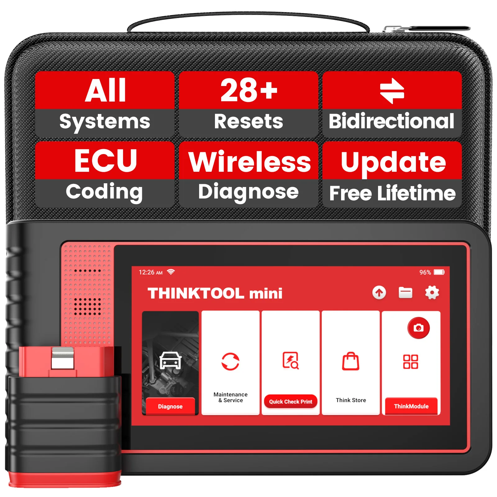 Thinktool Mini Obd2 Scanner All System Key Coding Bidirectional ...