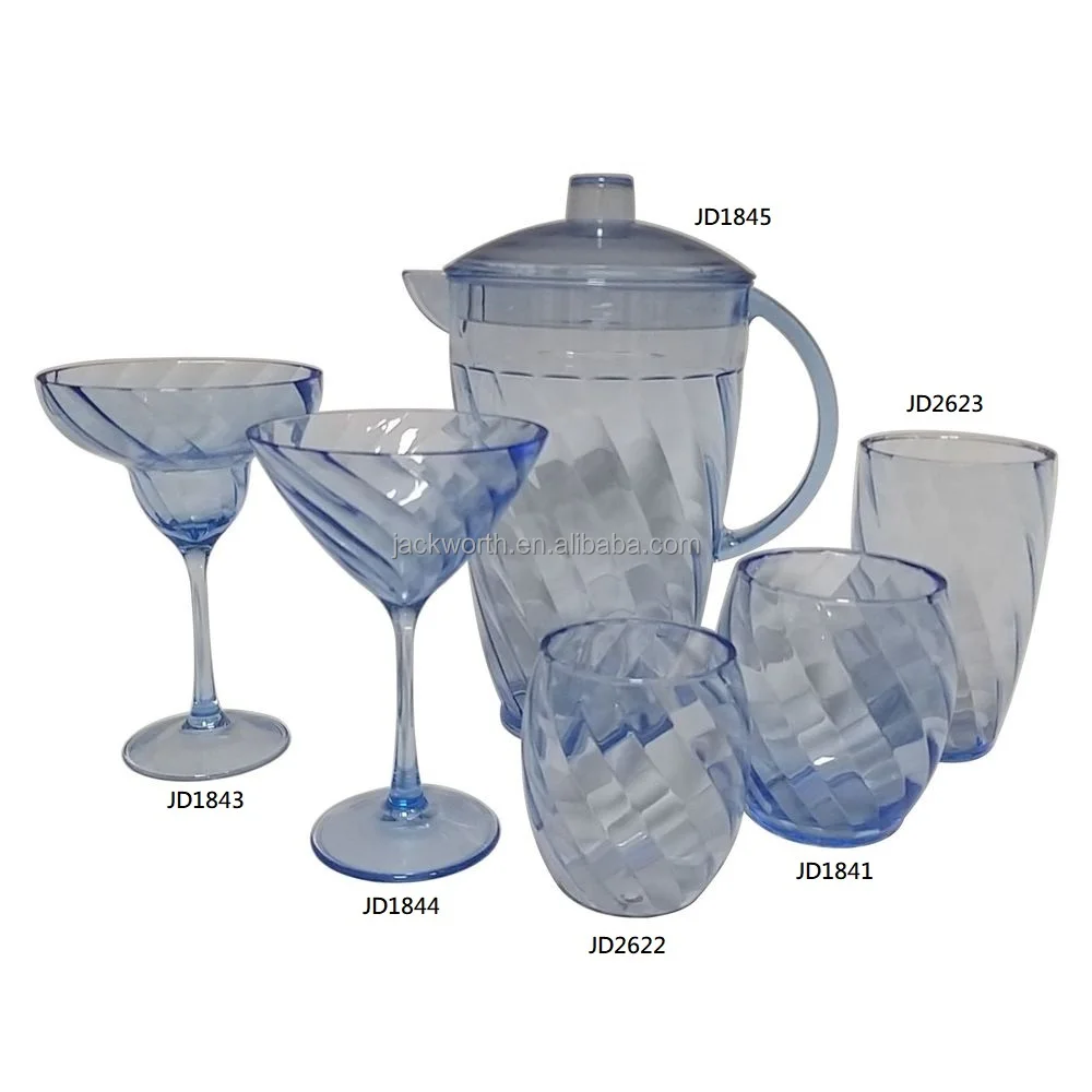 Spiral Design Acrylic Wine Glass - Buy Party Spiral Acrylic Blue Wine ...