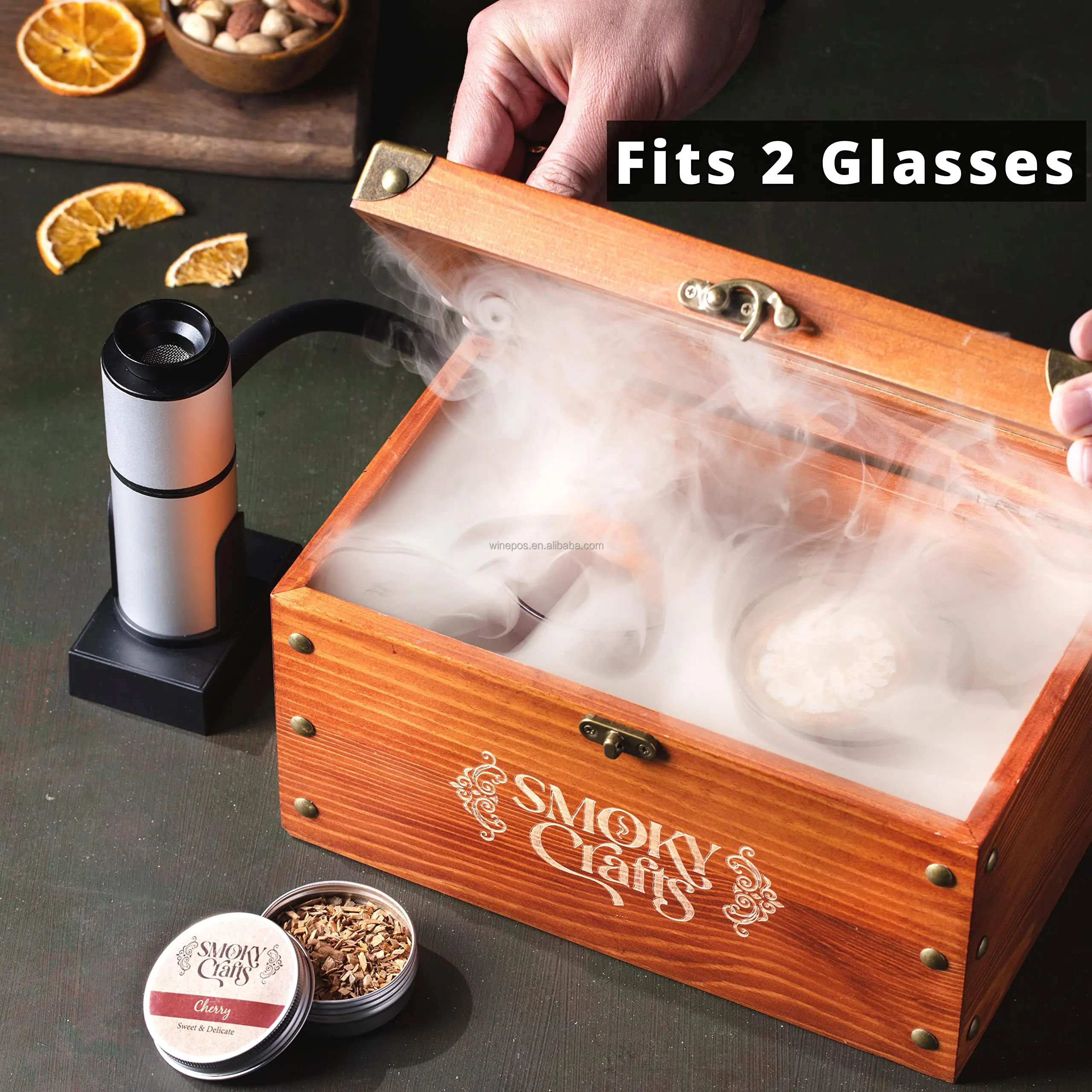 Smoky Crafts Cocktail Smoker Kit - Premium Whiskey Experience