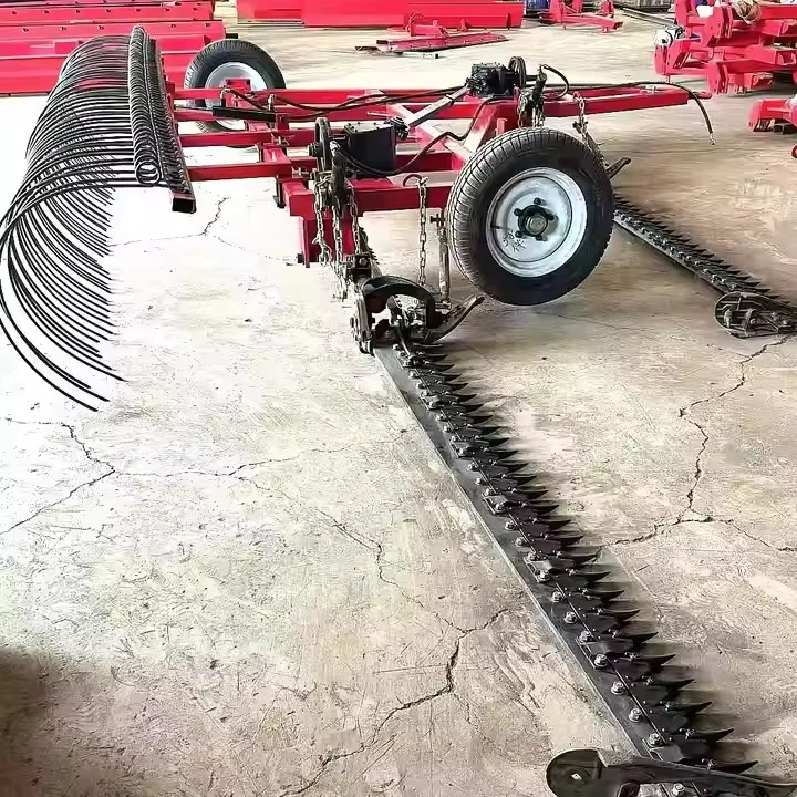 Dual-blade Integrated Tractor Mower And Rake System For Efficient Large ...