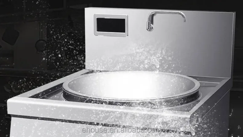 380v Commercial Concave Cooking Stove 2 Burner Wok Range Restaurant ...