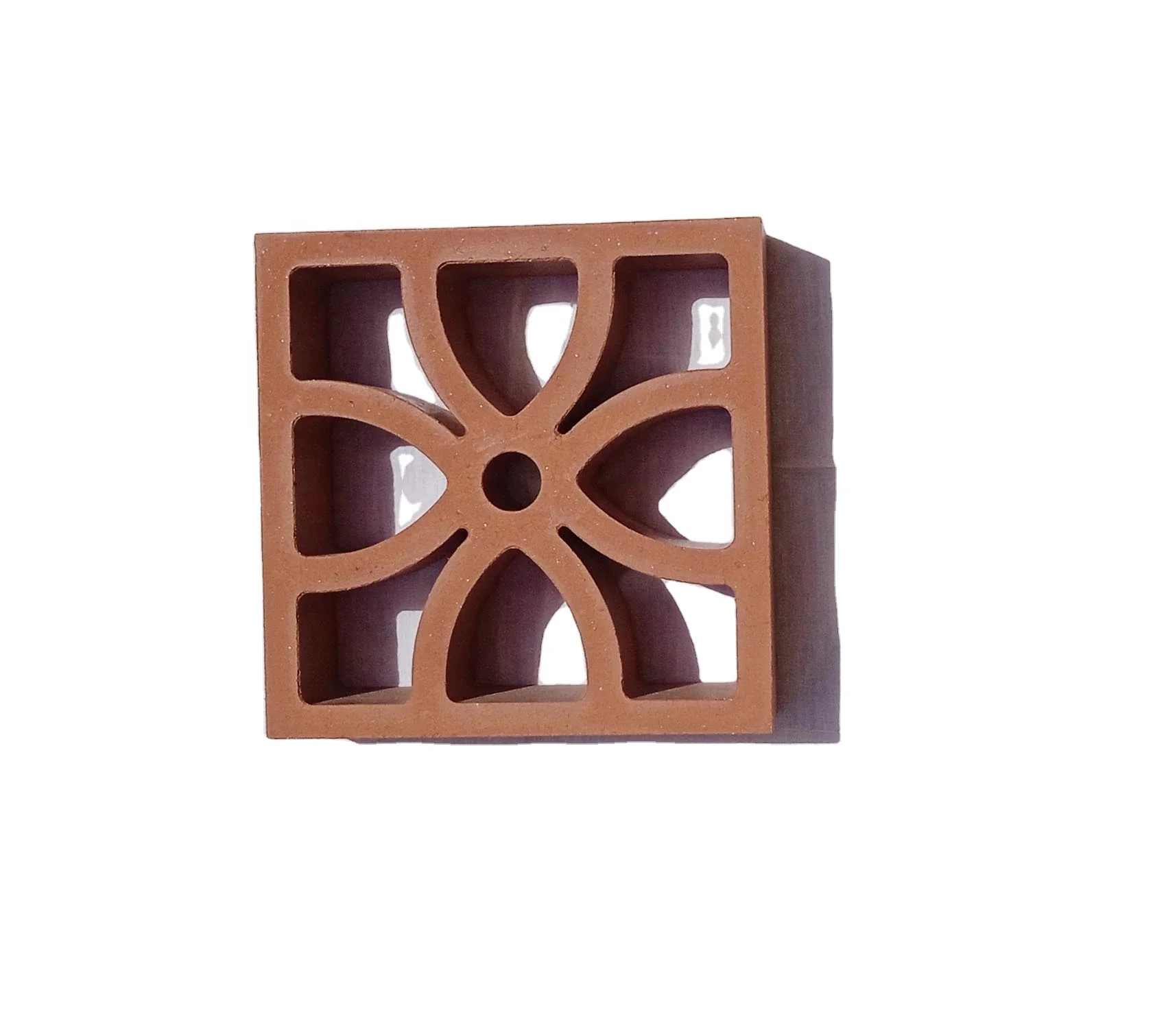 Natural Red Clay Terracotta Hollow Blocks for Wall Cladding