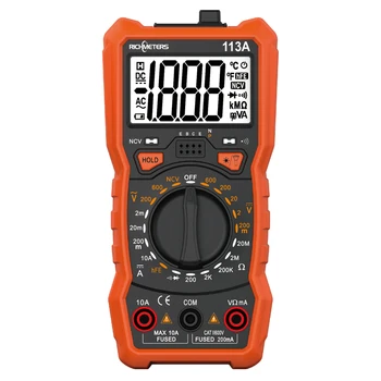 Rm113a Digital Multimeter 2000 Counts Richmeters Ncv Voltage ...