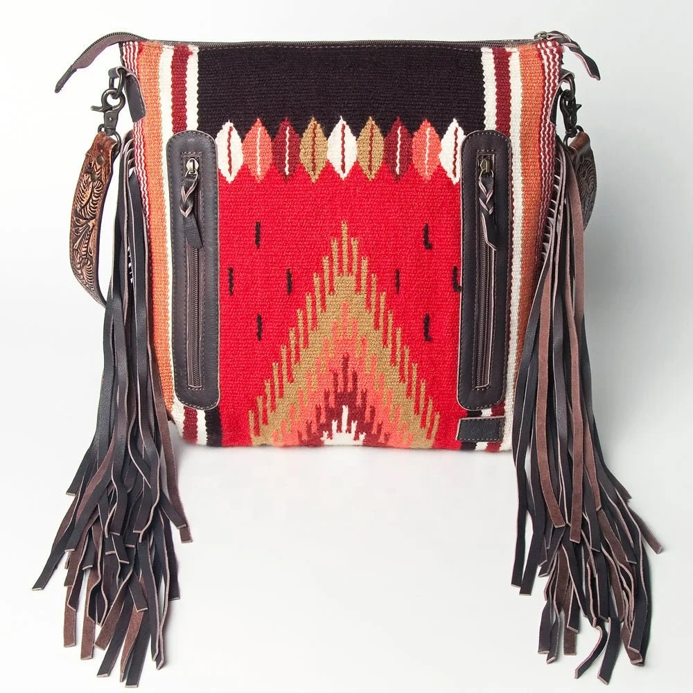 Bohemian Vintage Style Western Saddle Blanket Crossbody Bag Fully Hand ...