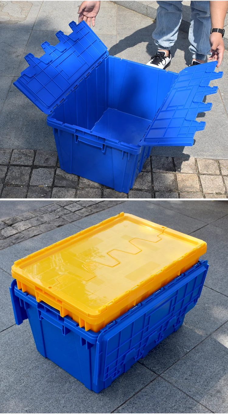 Heavy Duty Plastic Stackable Crate Storage Moving Transport Logistic ...
