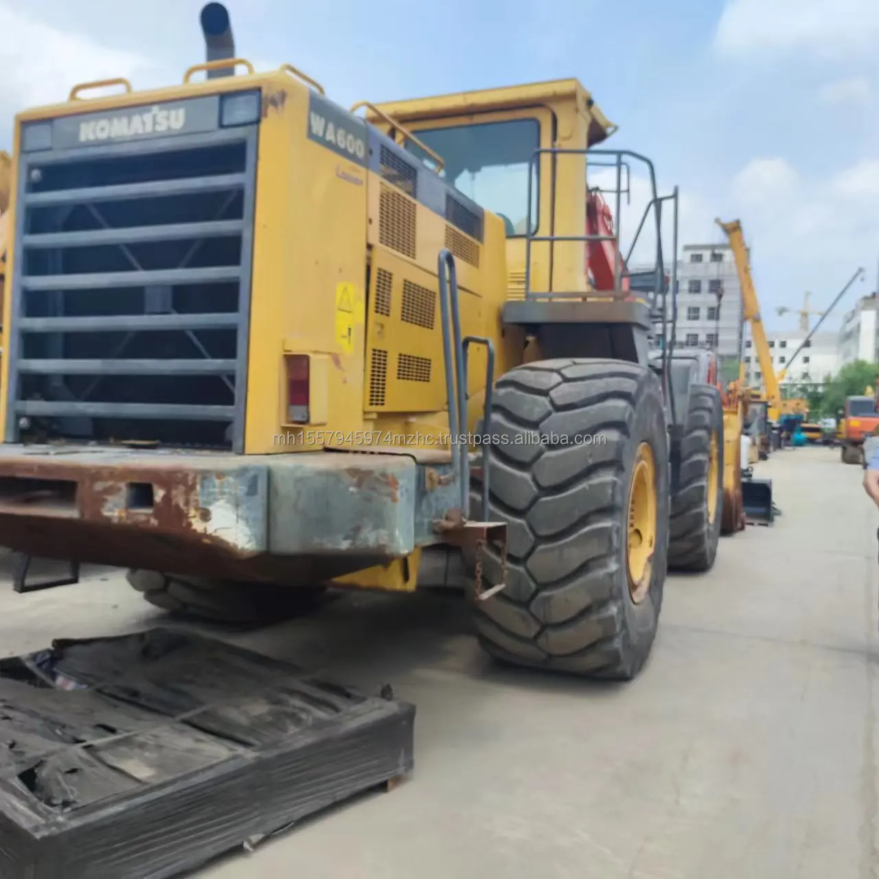 Front End Loader WA600-3 Komatsu 4*4 Payloader Japan Made, Used Cheap Komatsu Wa320 WA470 WA600 ...