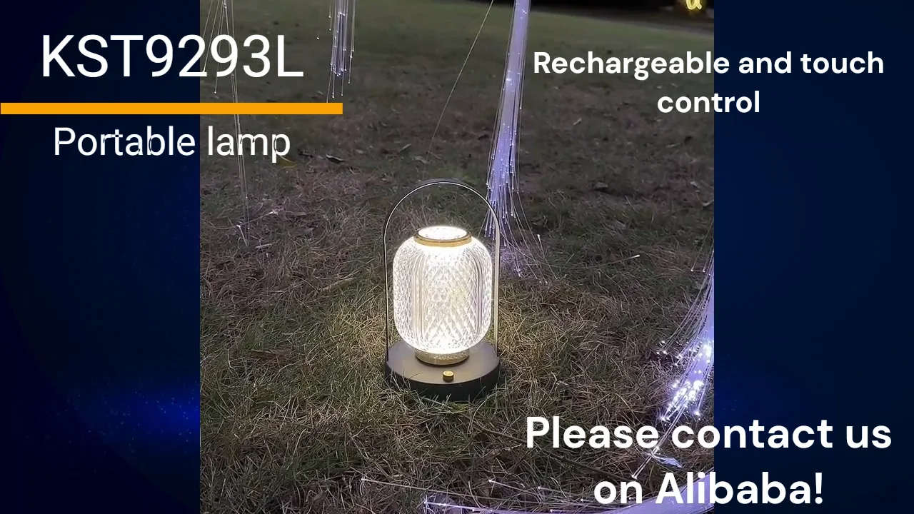 Black New Modern Cordless Crystal Usb Decorative Outdoor Indoor Beside ...