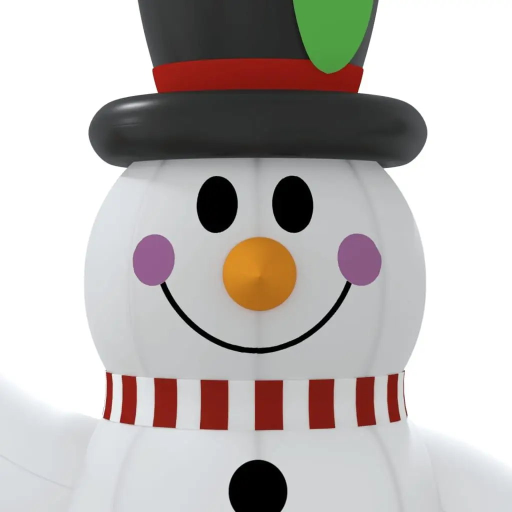 4 ft Inflatable Snowman with LED Lights Outdoor Holiday Yard ...