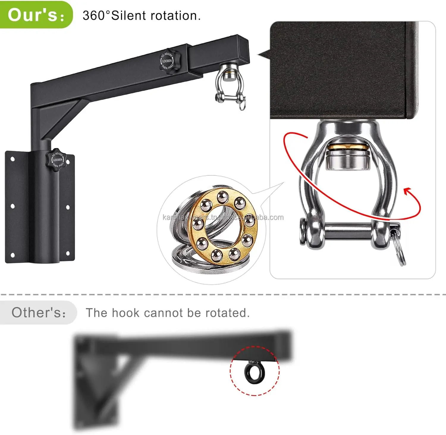 Heavy Punching Bag Rack Wall Mount Bracket Boxing Hangers Wall Mount ...