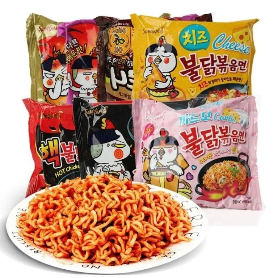 Wholesale Ramen Sy Noodles Spicy Chicken Flavor Cream Carbo 140g - Buy ...