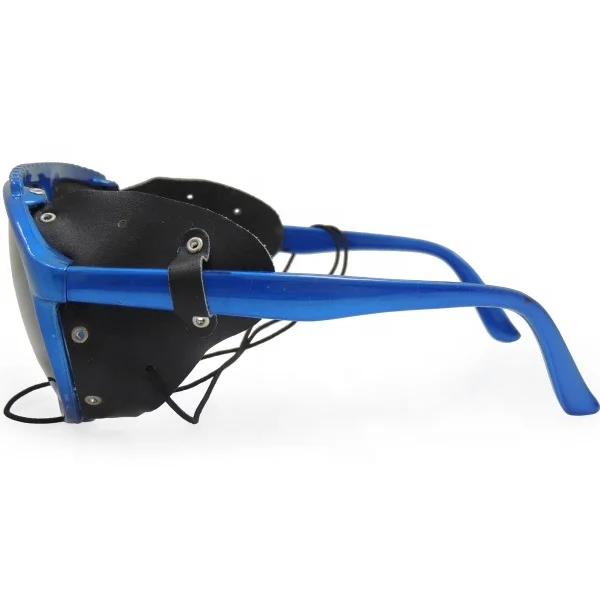 Fashion Leather Side Shield Glasses - Protect & Style