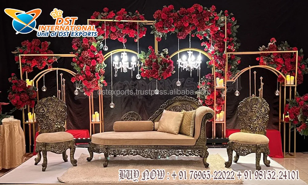 Stylish Wedding Reception Stage Metal Stand Backdrop