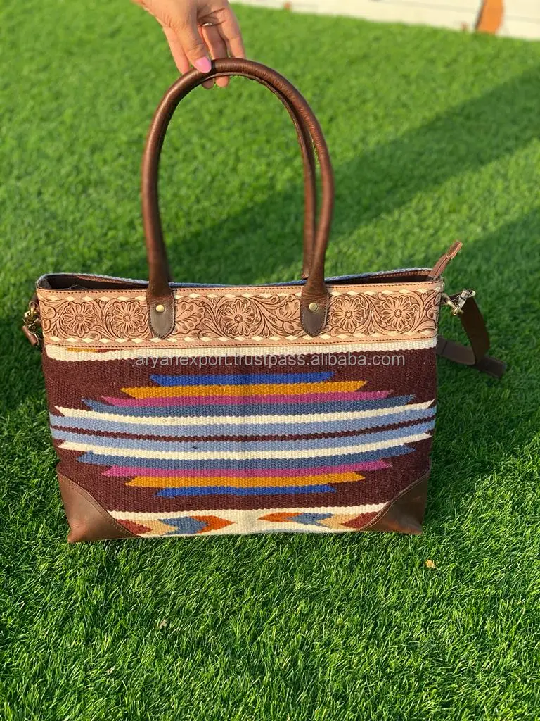 Shop Stylish Aztec Leather Tote Bags - Perfect Accessory