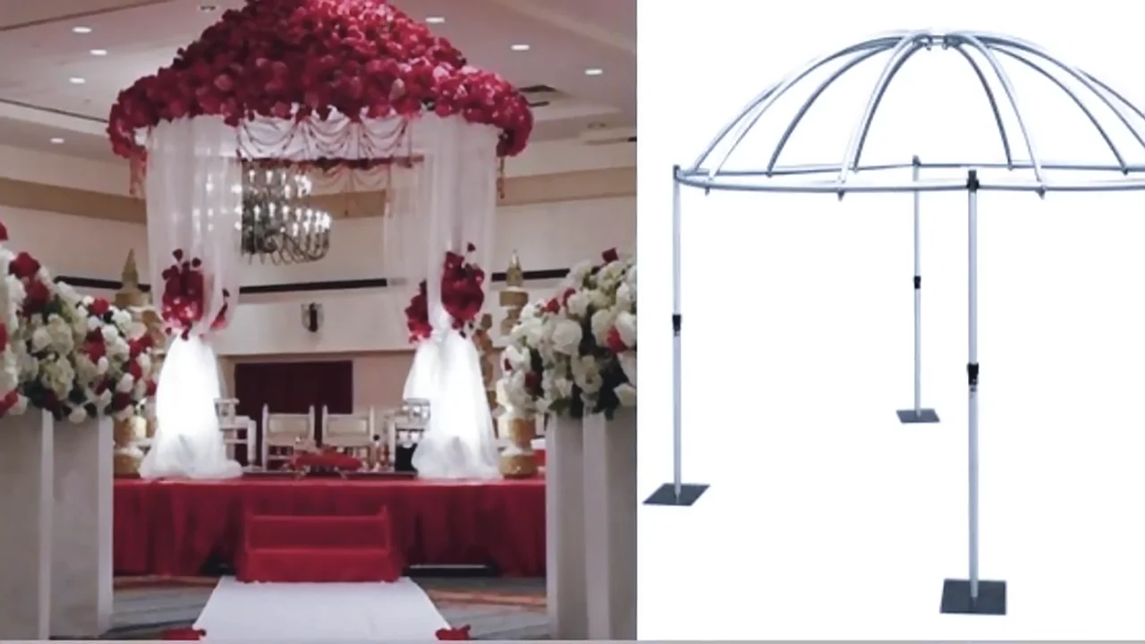 Triangle Outdoor Wedding Props Background Backdrop Flower Stand Event ...