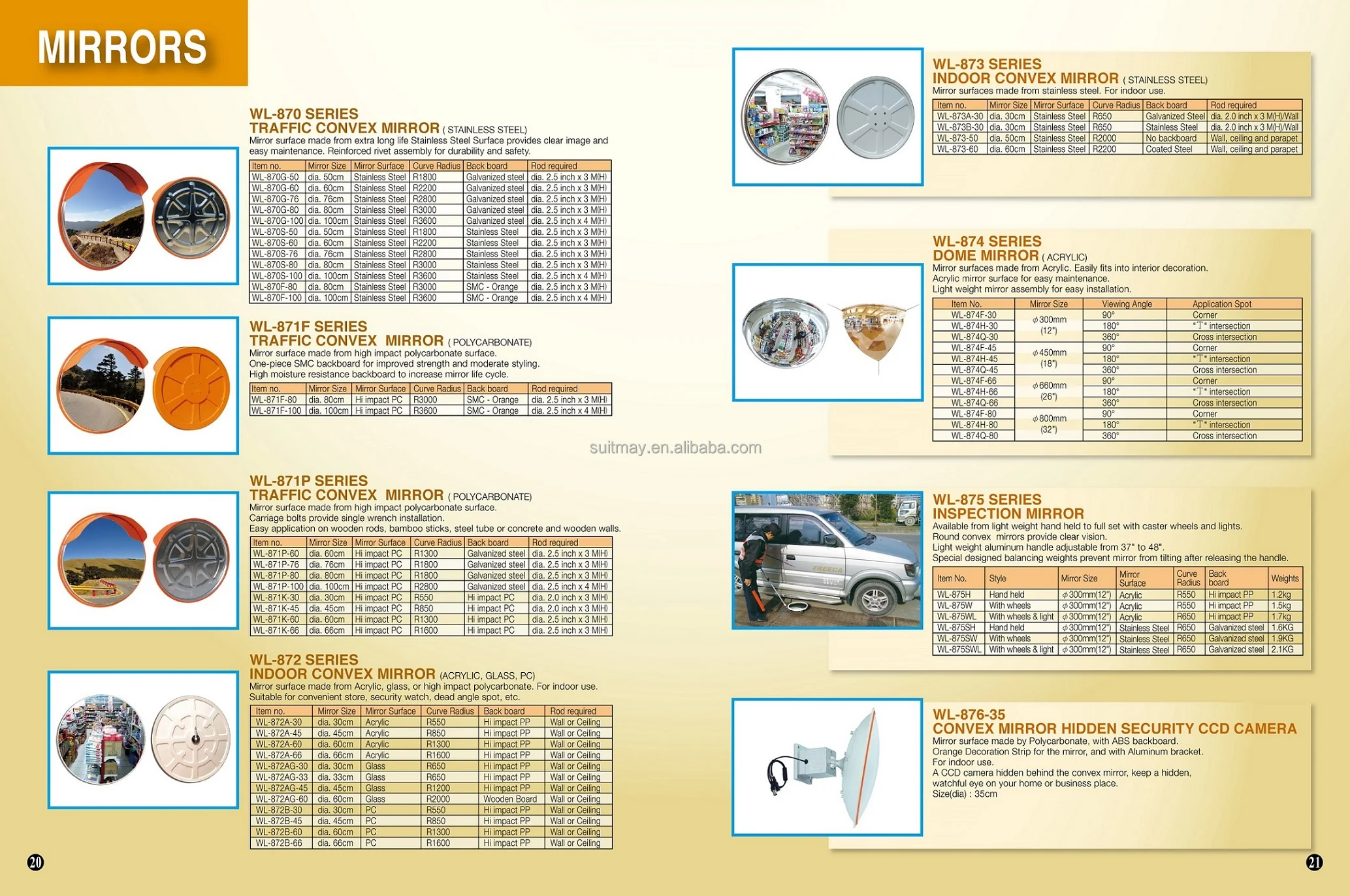 Acrylic Dome Mirror Ceiling Convex Mirrors - Spiegelplafond