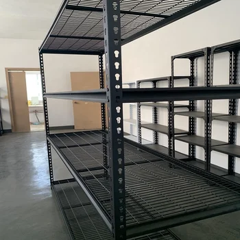 4 Tier Industrial Heavy Duty Metal Wire Mesh Rack Warehouse Storage ...