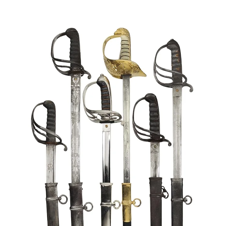 Flag Raising Ceremony Command Sword Antique Imitation Metal Sword Brass ...