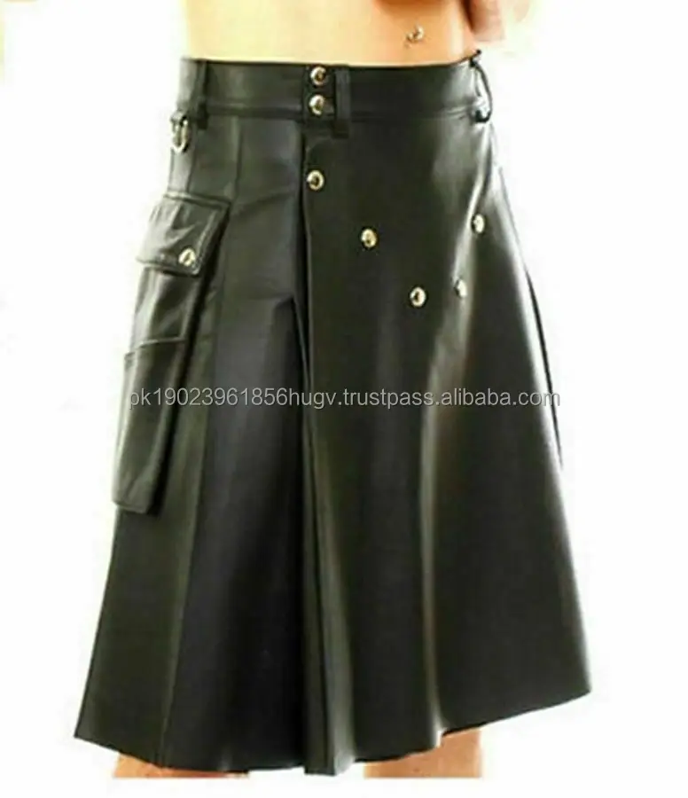 Wholesale Custom Men's Kilts - High-Quality Leather Shorts