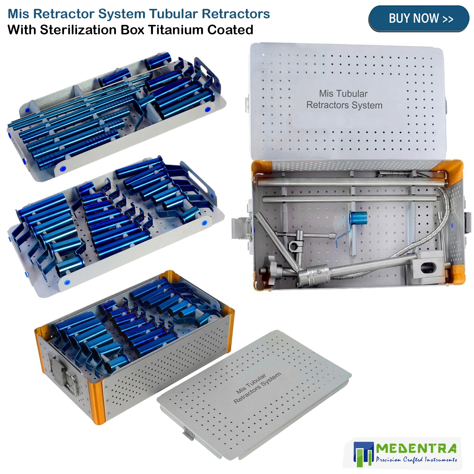 Mis Retractor System Tubular Spine Retractor With Sterilization Box ...