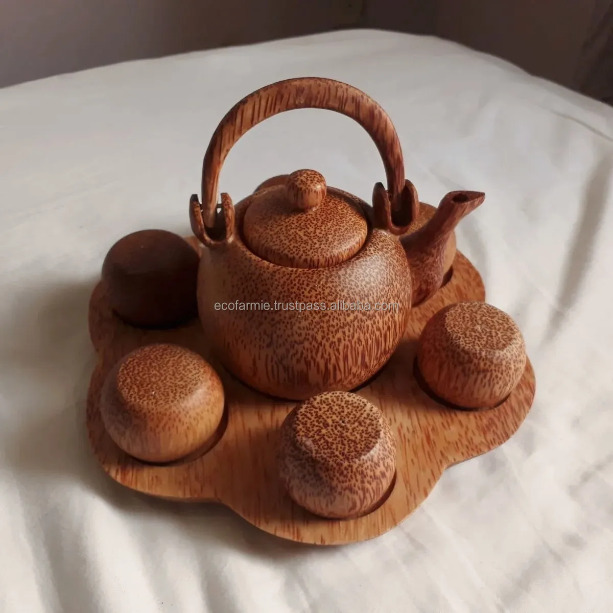 Coco Palm Wood Teapots Wholesale Coconut Wooden Bulk Quantity Tea Pot ...