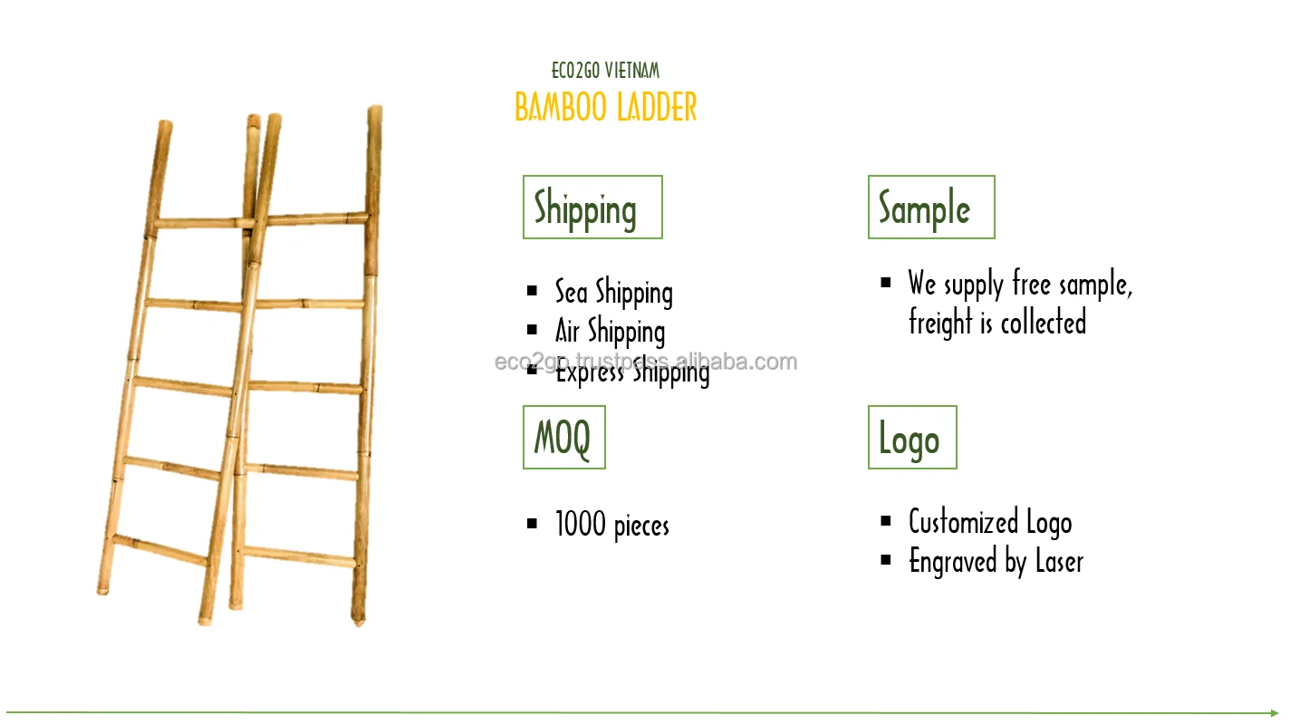 Top Trending 2024 Eco2go Vietnam's Sustainable Bamboo Folding Ladder ...
