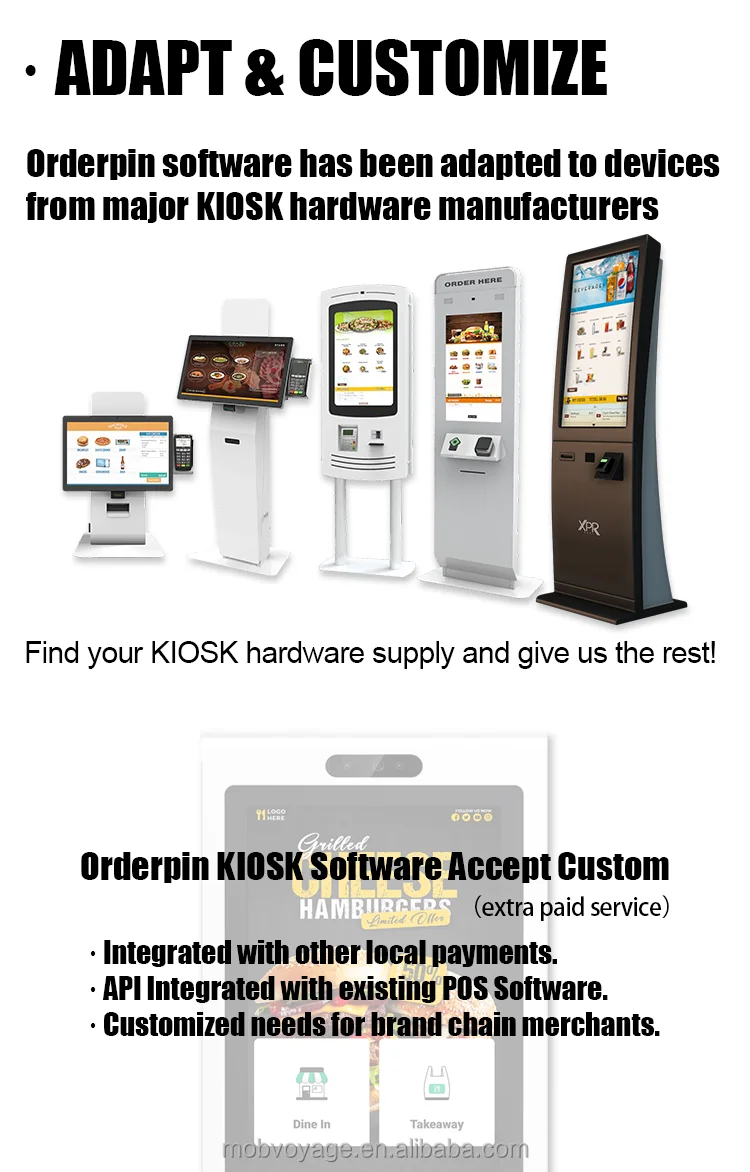 Touch Screen Kiosk Android Payment Kiosk Machine Touch Screen Self ...