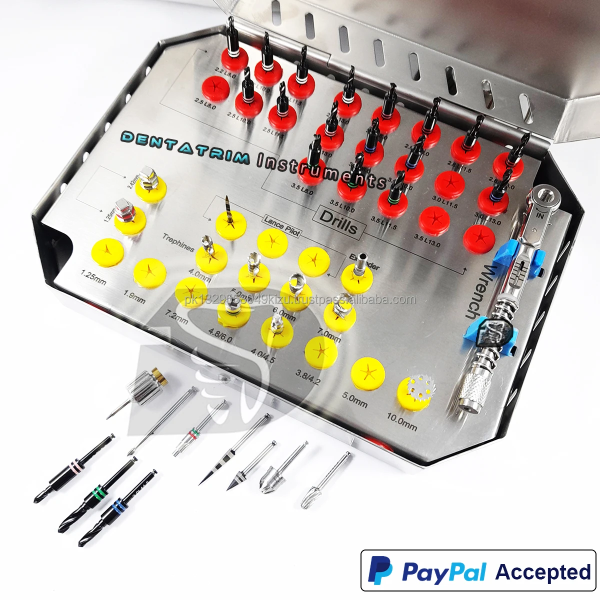 Advanced Dental Implant Guided Surgery Drills Set of 39 Pieces
