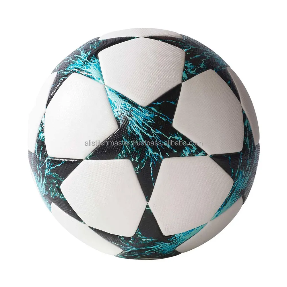Training And Match Soccer Ball Official Size 5 Foot Ball Pu-pvc Leather ...