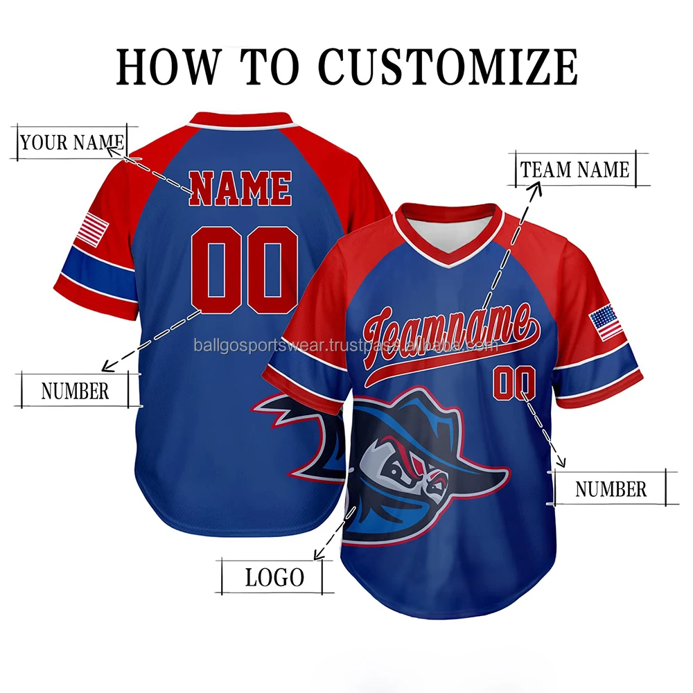 Custom Softball Jerseys - Sublimation with Personalized Logo