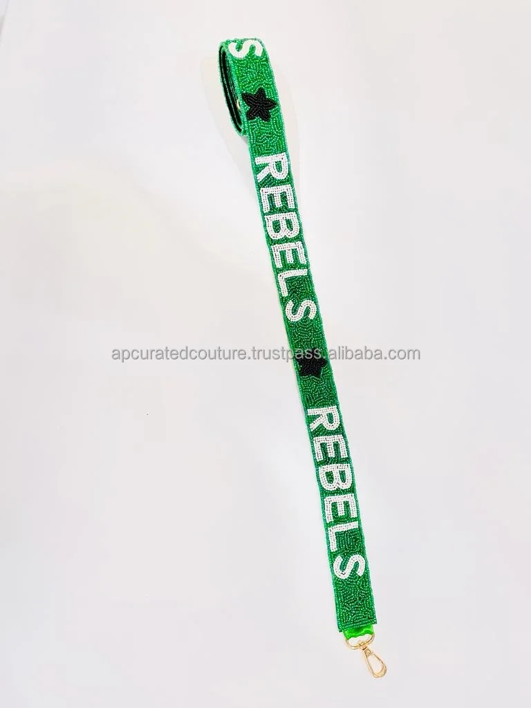 Elegant Custom Seed Sequin Beaded Shoulder Bag Straps