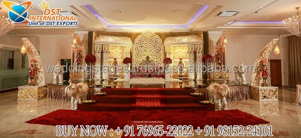 Rajasthani Wedding Reception Ceremony Stage Setup Arabian Wedding Theme ...