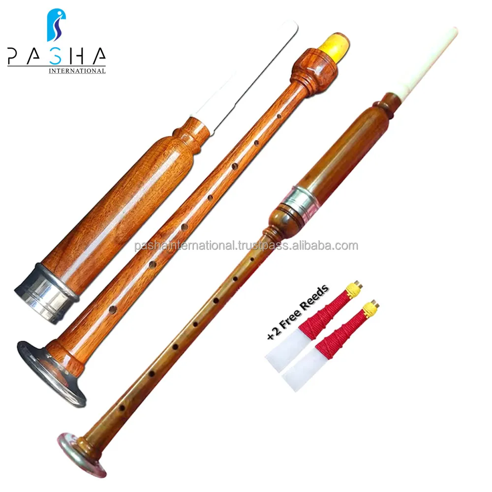 Great Highland Scottish Bagpipe Practice Chanter Natural With Silver ...