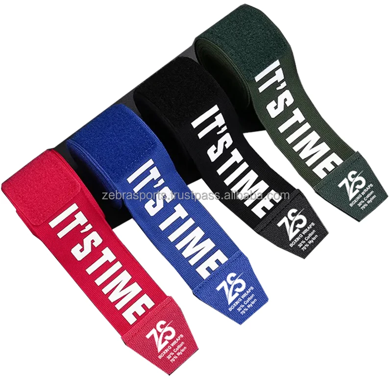 Custom Printed Boxing Bandage Cotton Hand Wrap Boxing