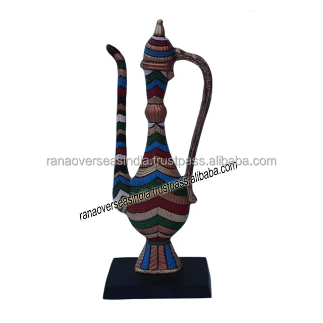 Handmade Traditional Metal Surahi Sculpture Table Decor Aluminium ...