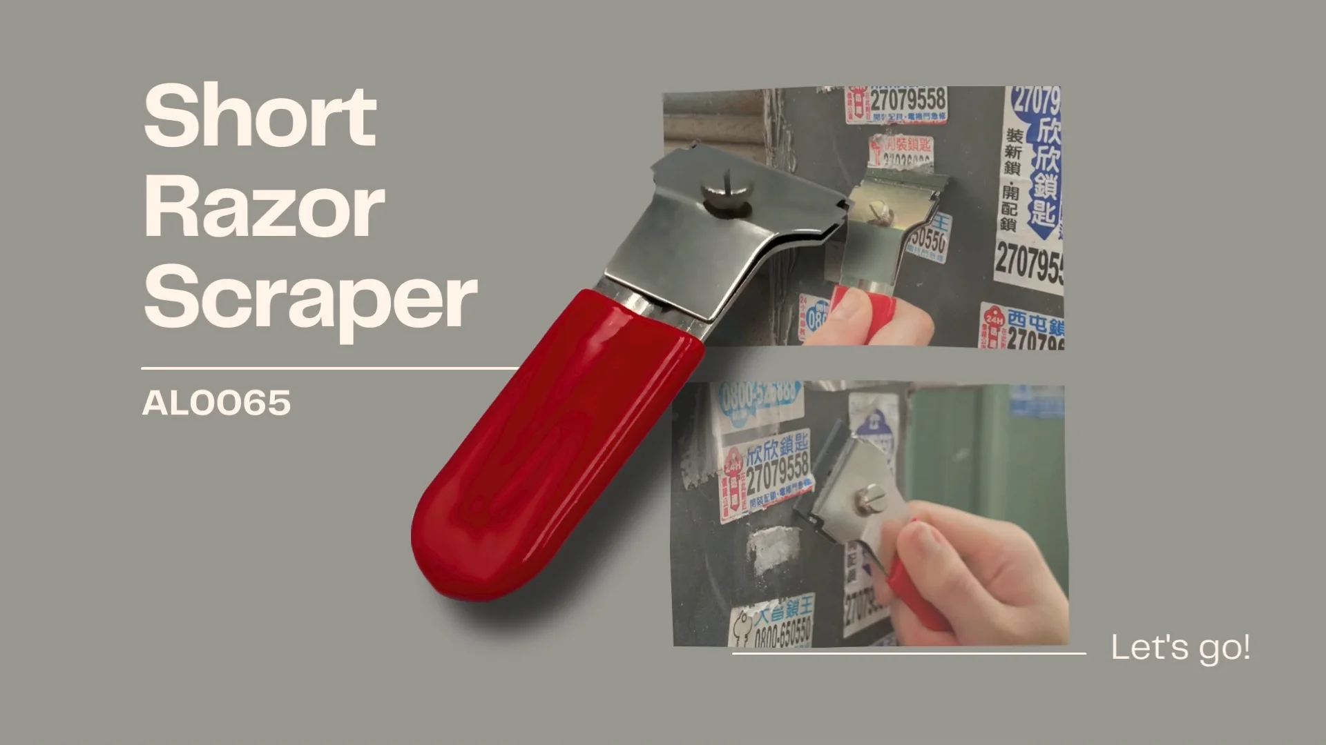 Red Handle Double Edge Razor Blade Scraper - Buy Red Handle Safety ...