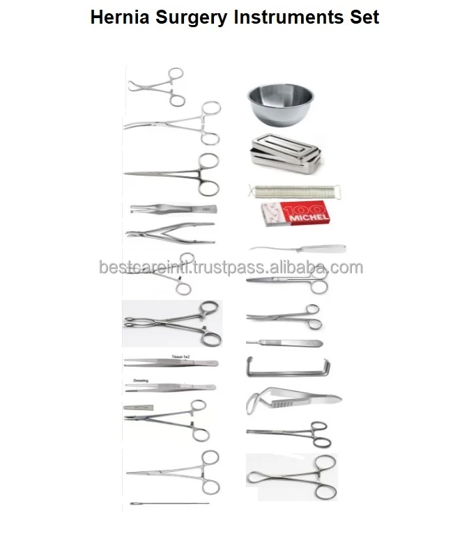 Hernia Set - Complete Surgical Instruments for Hernia Surgery