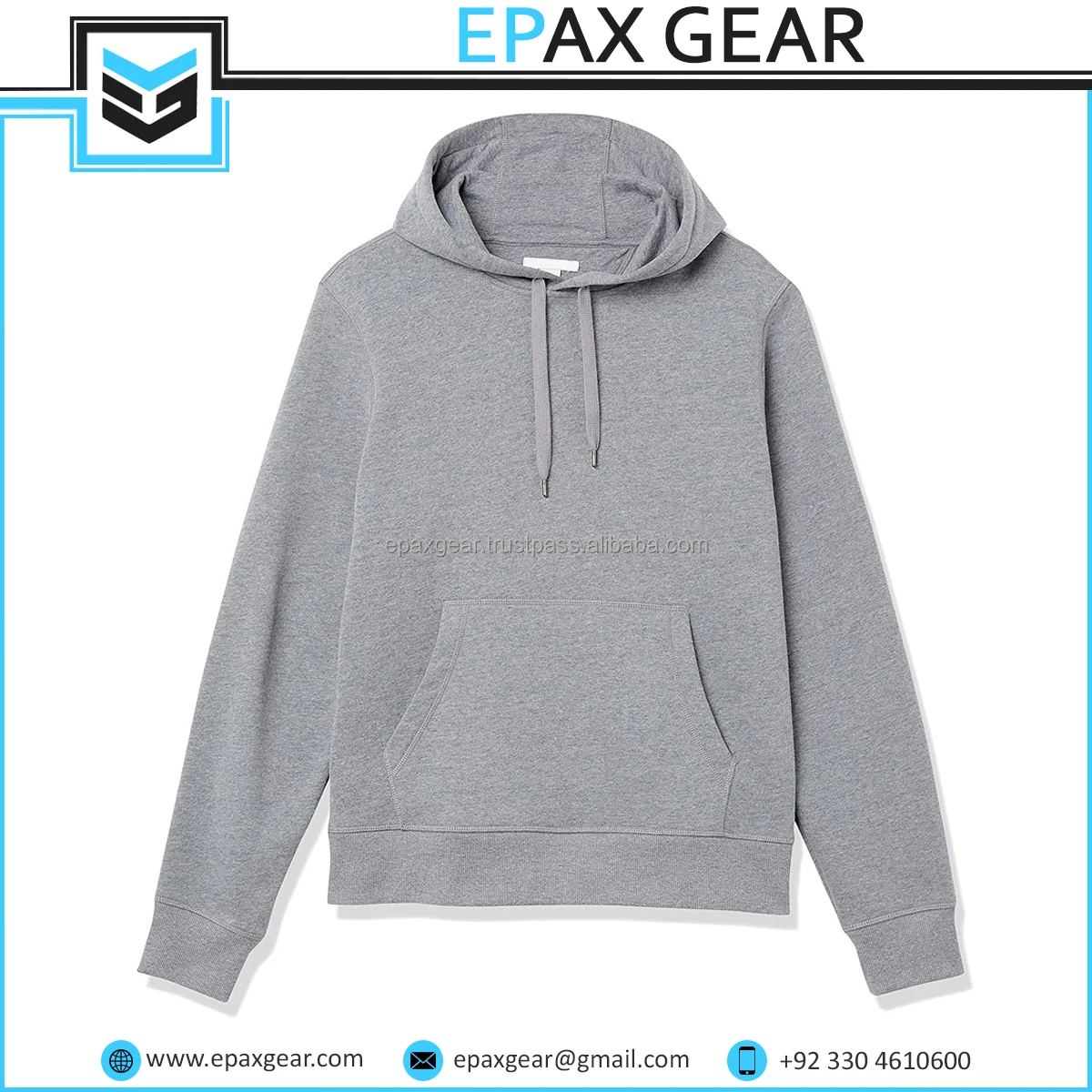 Unisex Zipper Hoodie Jacket Monkey Wash French Terry Sweatshirts Blank ...