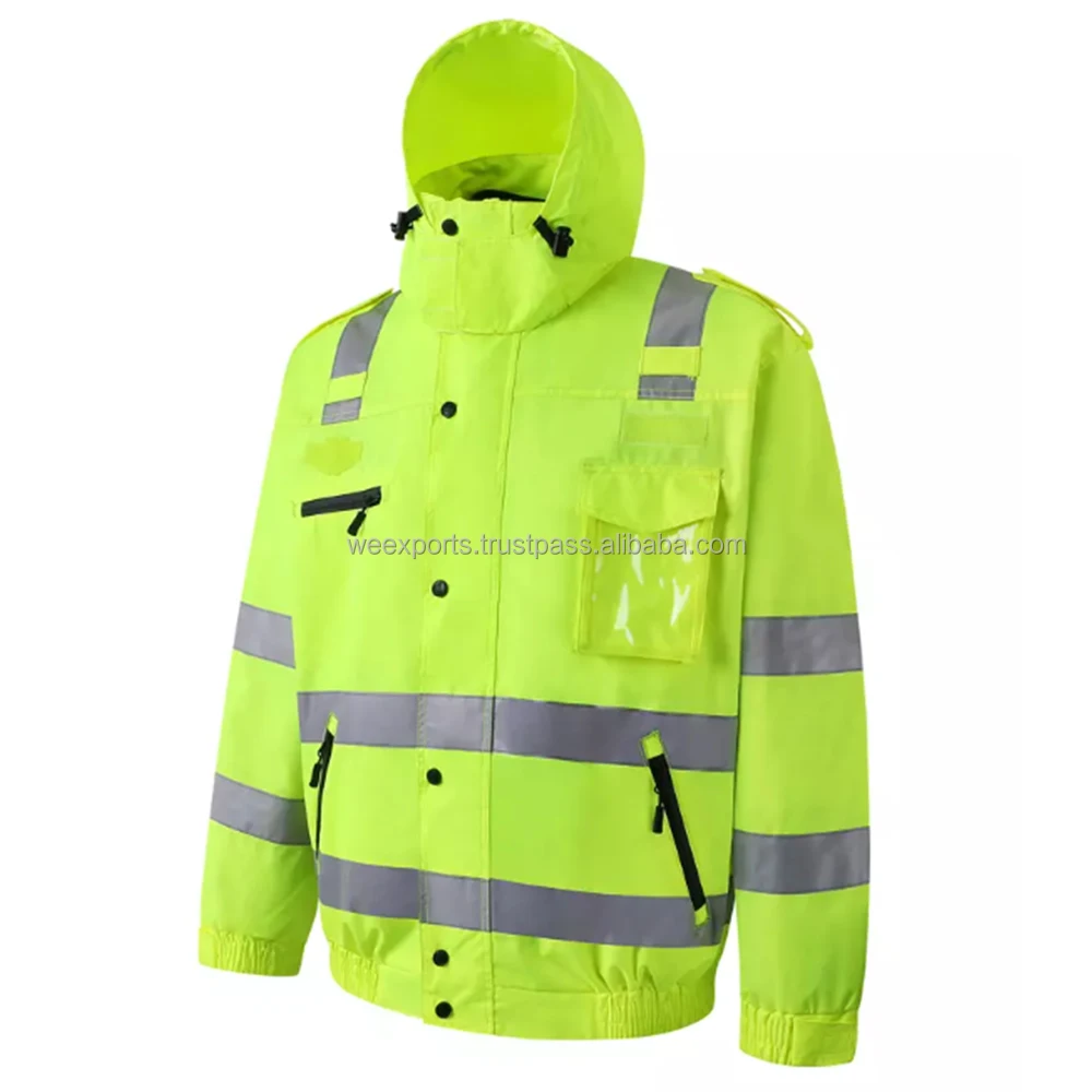 High-visibility Waterproof Outdoor Jacket In Winter,Safety Work Clothes ...