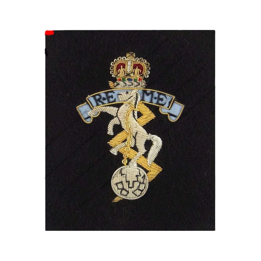 motif Hand embroidery badges Royal Electrical & Mechanical Engineers ...