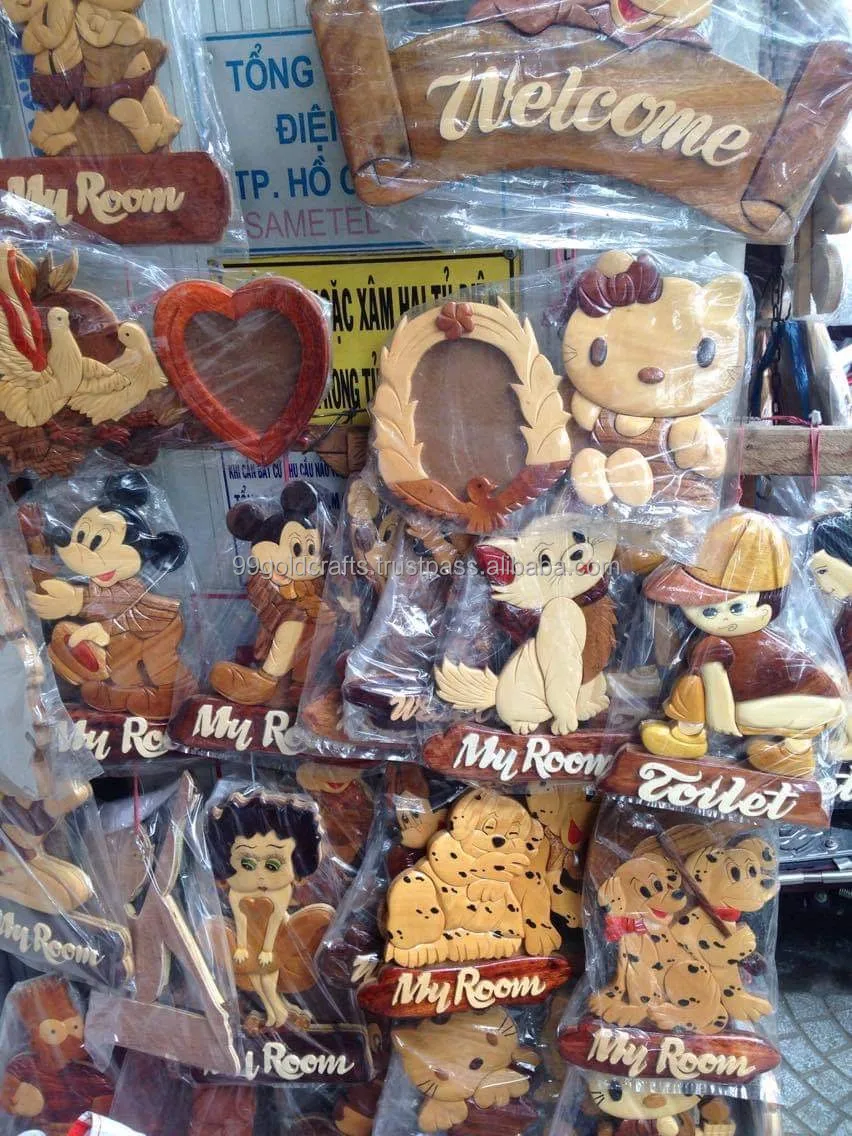 Hot Sale Assorted Wood Tiki Statues Handicraft Wooden For Wooden Home ...