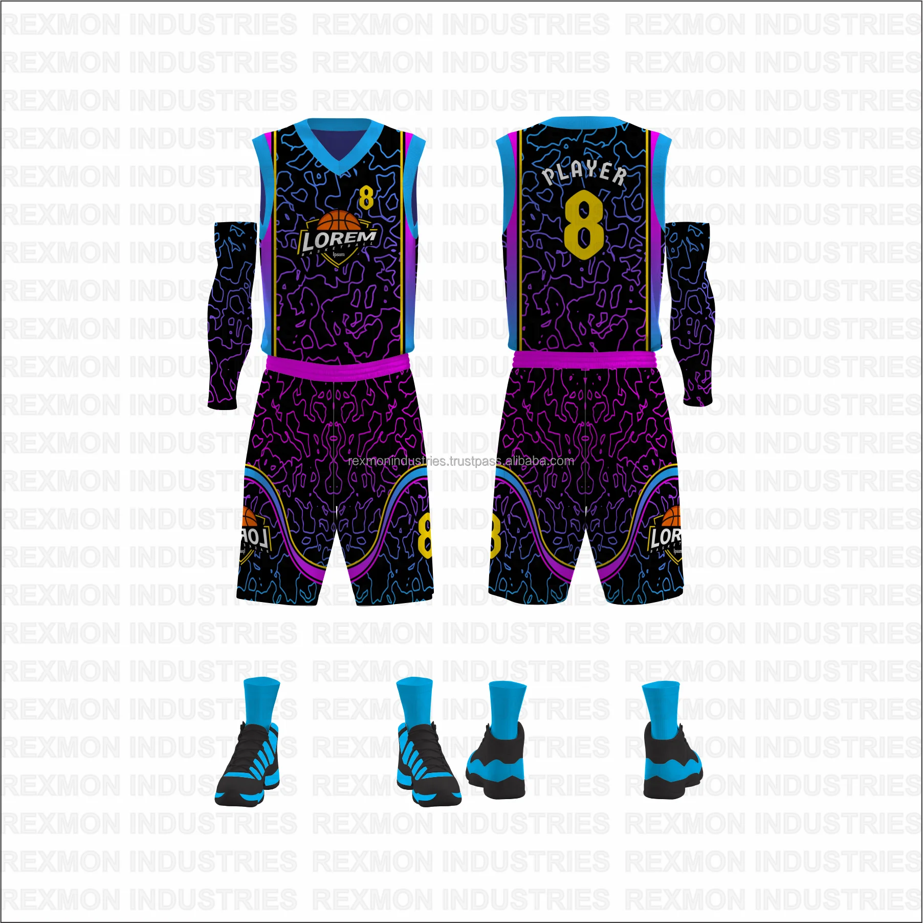 Pink And Blue Basketball Uniforms Best Basketball Deal Cheap Youth ...